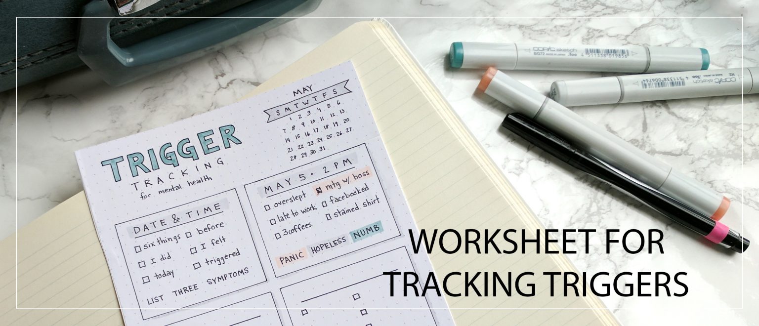 Trigger-Tracker Worksheet for Mental Health Journaling and Self ...