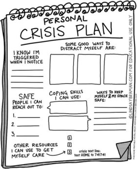 Creating a Crisis Plan: A Free Printable Worksheet for Safety Planning ...