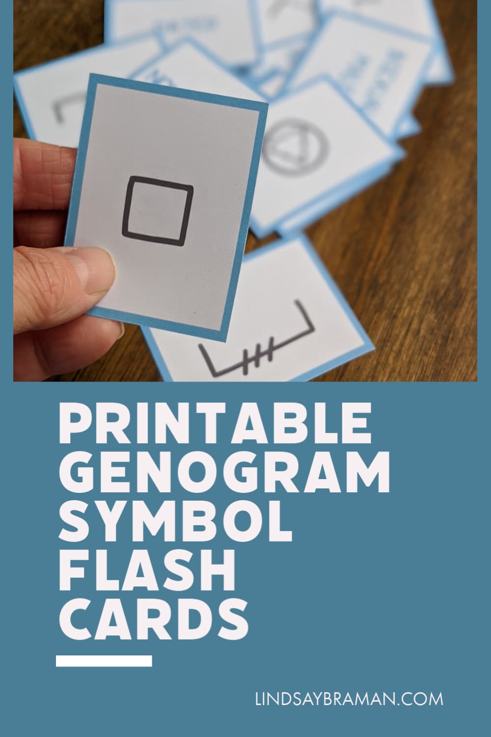 Genogram Symbol Key + Printable Flashcards - LindsayBraman.com