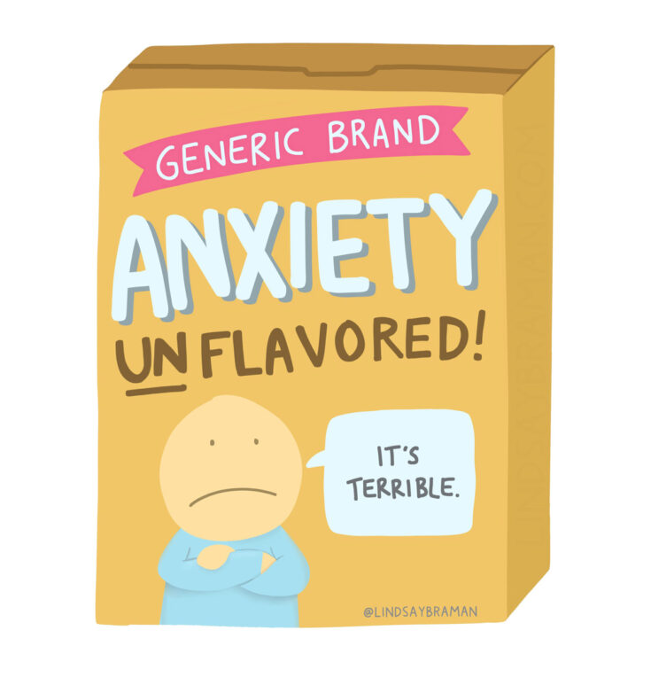 Generalized Anxiety Art: A Doodle About Being Anxious for No Reason ...