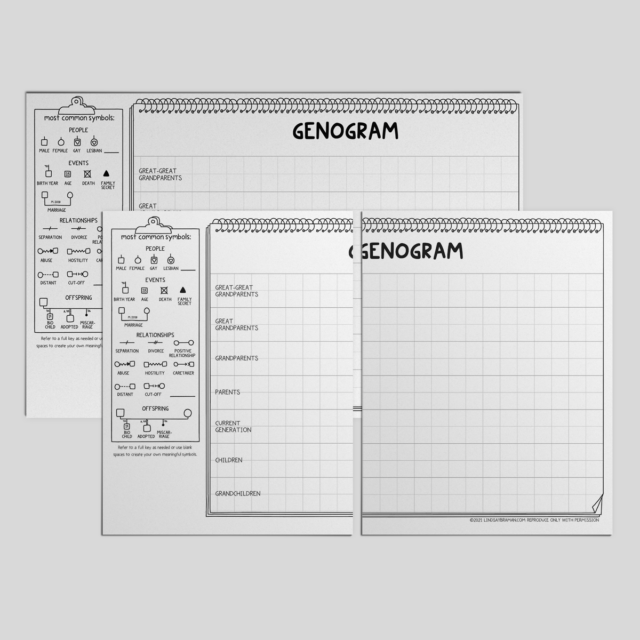 Genogram Template: An New Option for Making Easier, Organized Genograms ...
