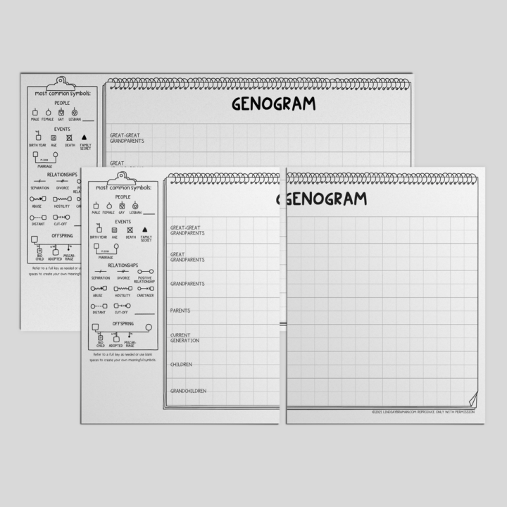 Genogram Template: An New Option for Making Easier, Organized Genograms ...