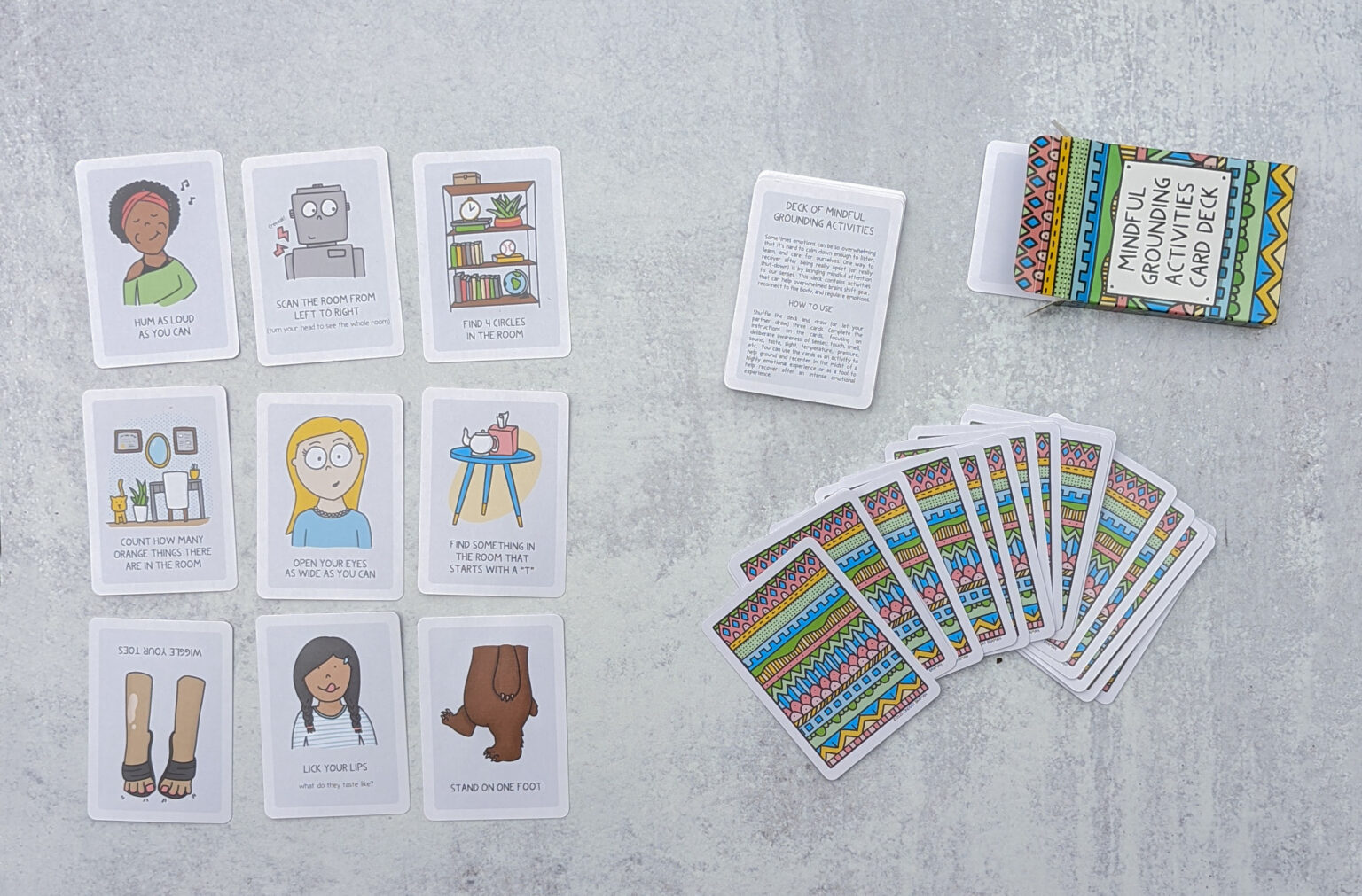 Mindfulness Card Deck for Trauma-Sensitive Grounding Activities ...