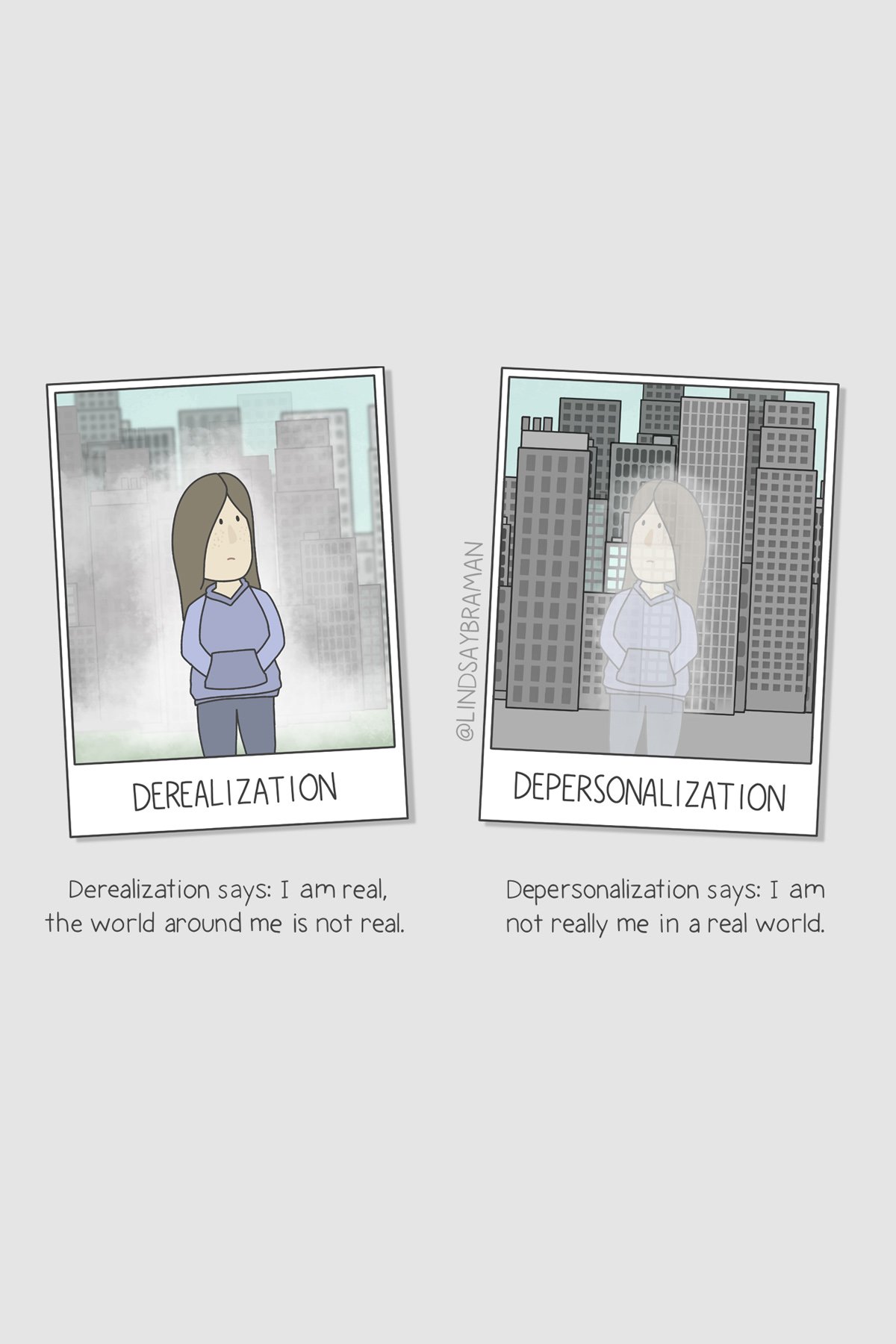 Depersonalization & Derealization Illustrated - LindsayBraman.com