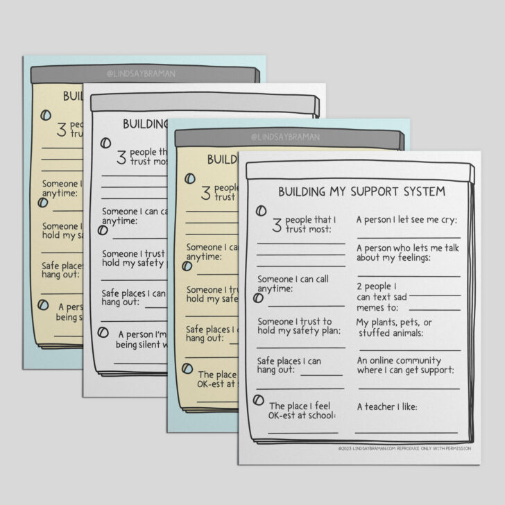 Social Support Building Worksheet Printable - LindsayBraman.com