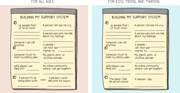 Social Support Building Worksheet Printable - LindsayBraman.com