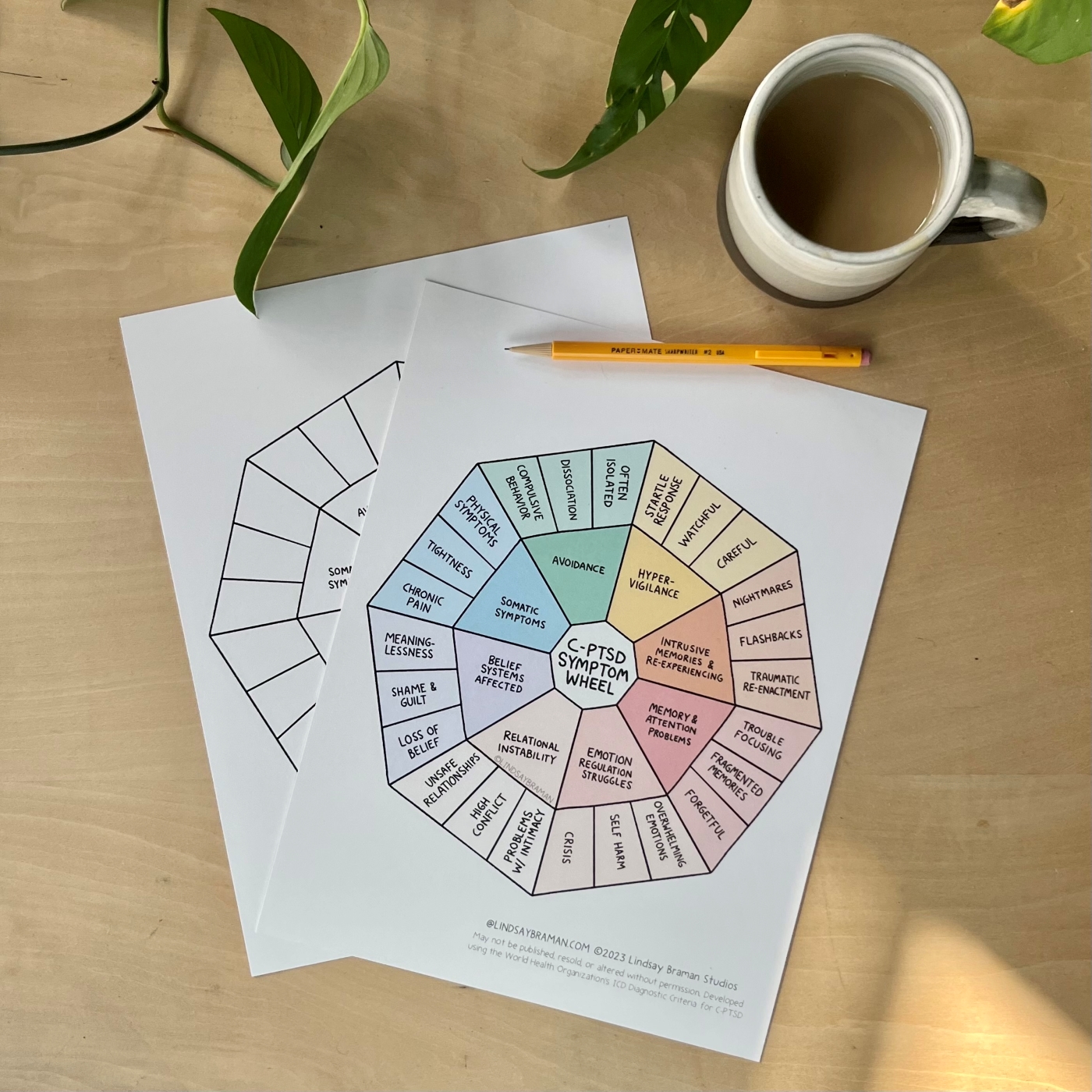 The C-PTSD Symptom Wheel - LindsayBraman.com