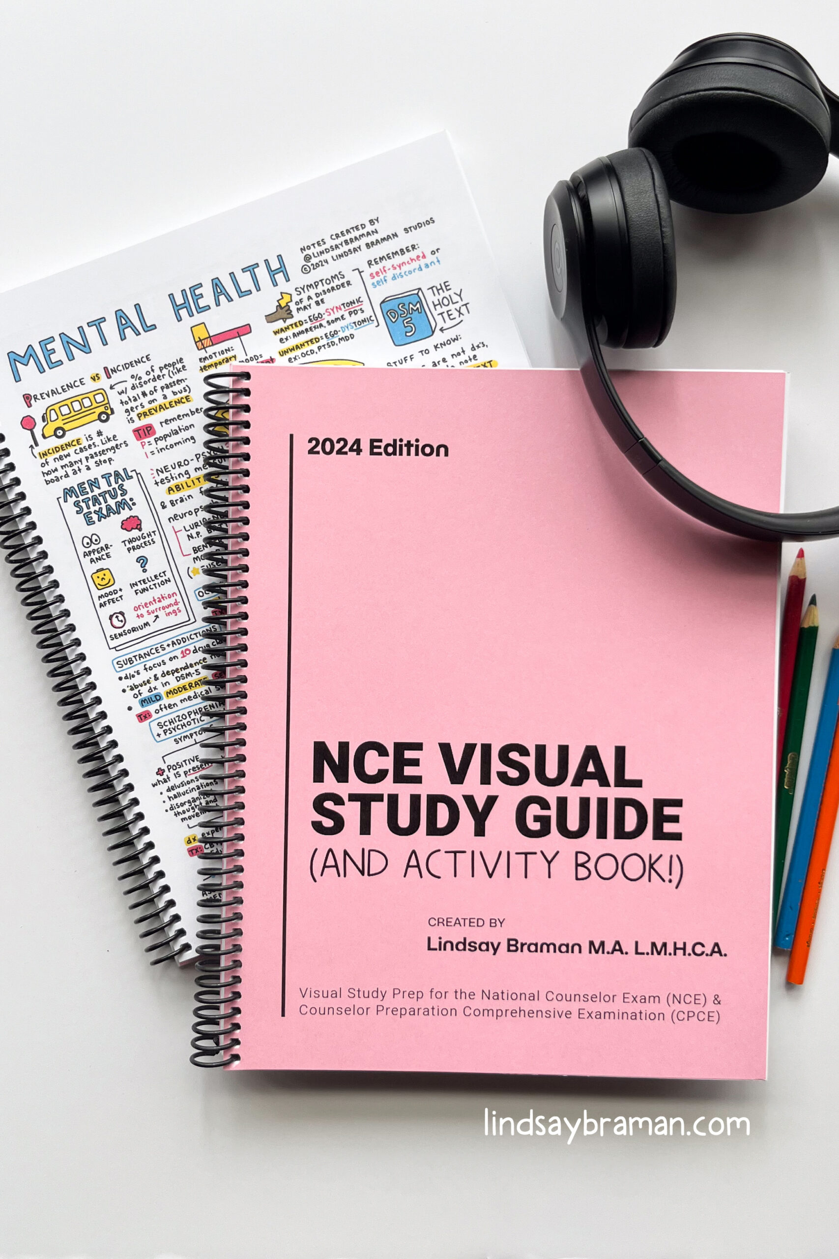 NCE Visual Study Guide & Test Prep Activity Book by Lindsay Braman ...