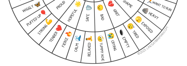 Emotion Sensation Wheel for Kids by Lindsay Braman - LindsayBraman.com