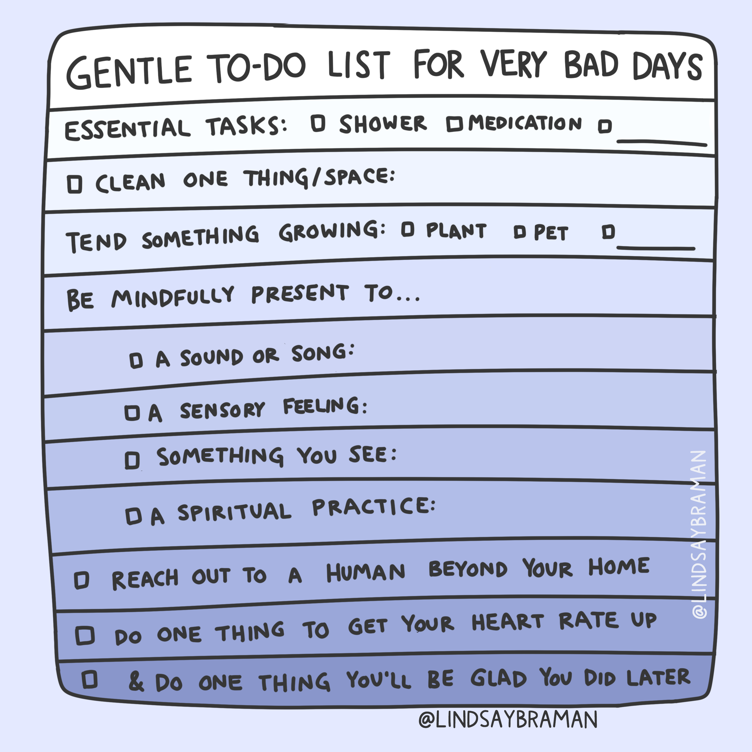 Daily Checklist Printable
