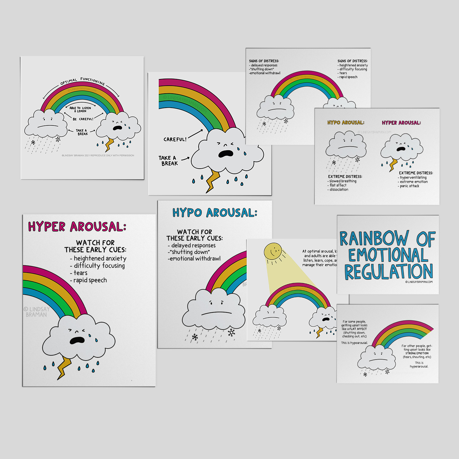 Presentation Resources: Rainbow of Emotional Regulation | Illustrations ...